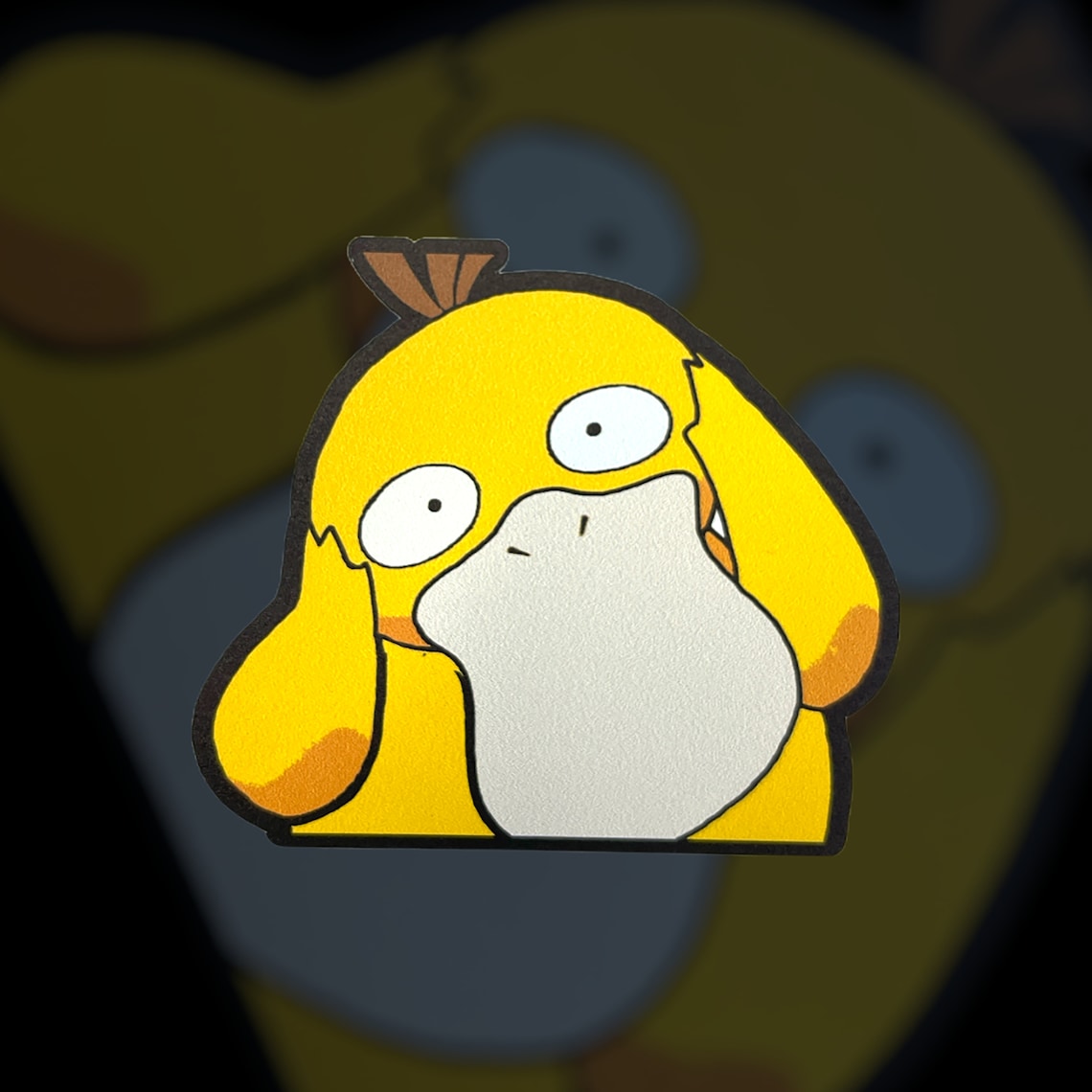 Psyduck peeking decal Peeking decal Pokemon sticker | Etsy