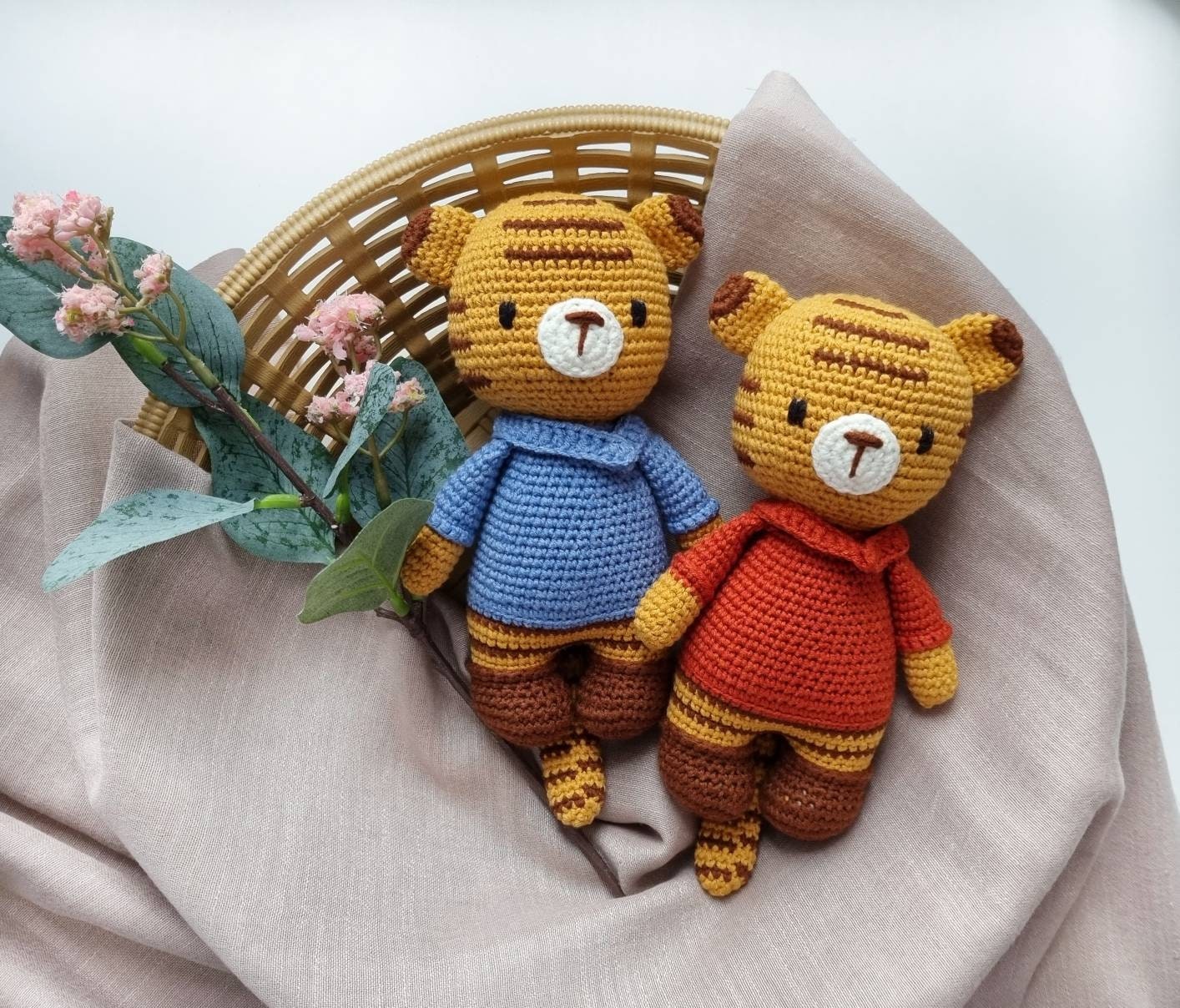 Cute Cuddle Tiger, Crochet Tiger, Amigurumi Tiger, Soft Toy, Gift for ...