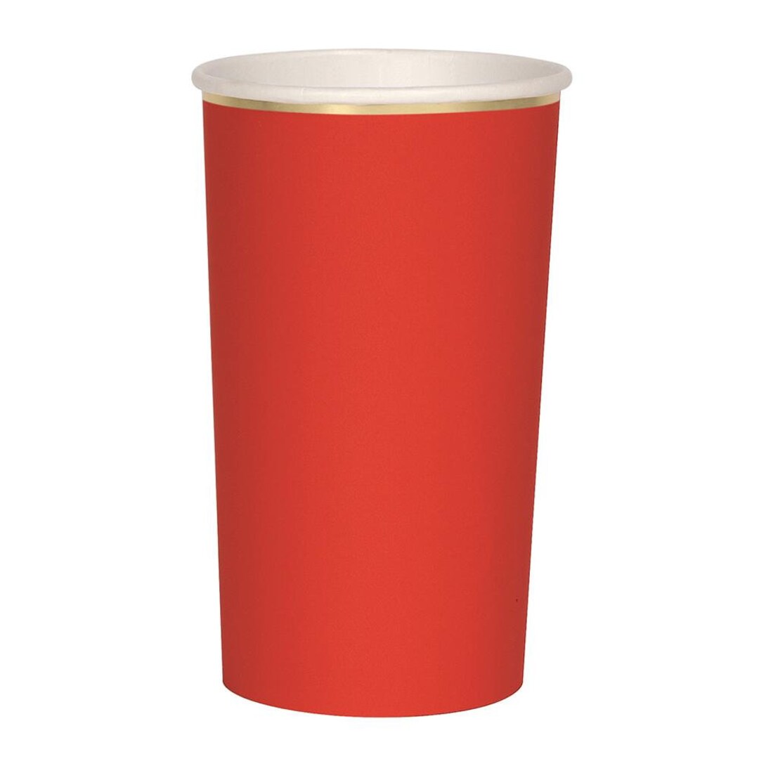 Red Solids Highball Cup - Etsy