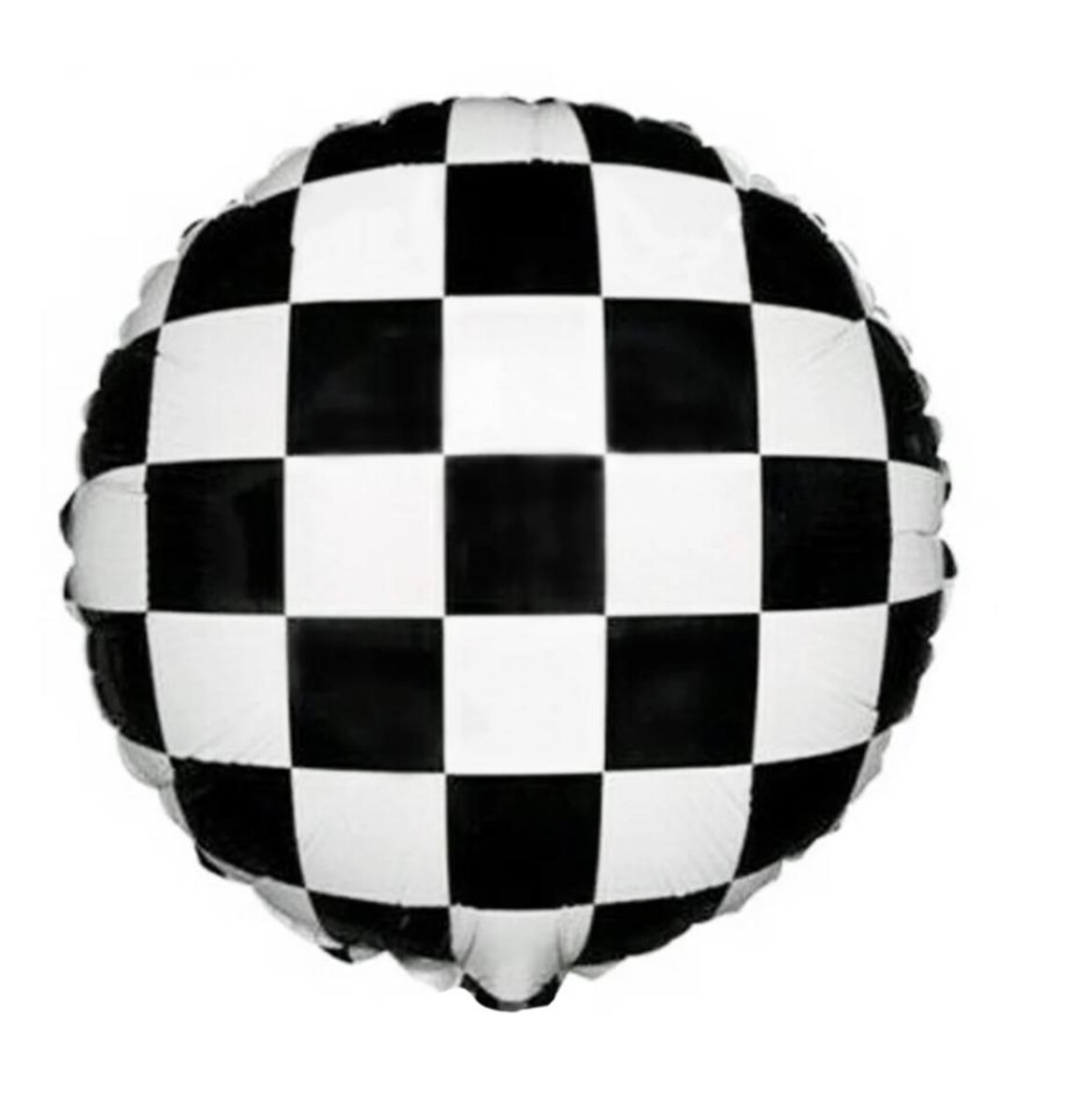 17" Checkerboard Round Mylar Balloon – Perfect for Race Car Parties - Etsy