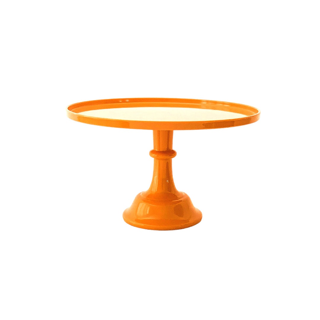 Orange Pedestal Cake Stand - Etsy