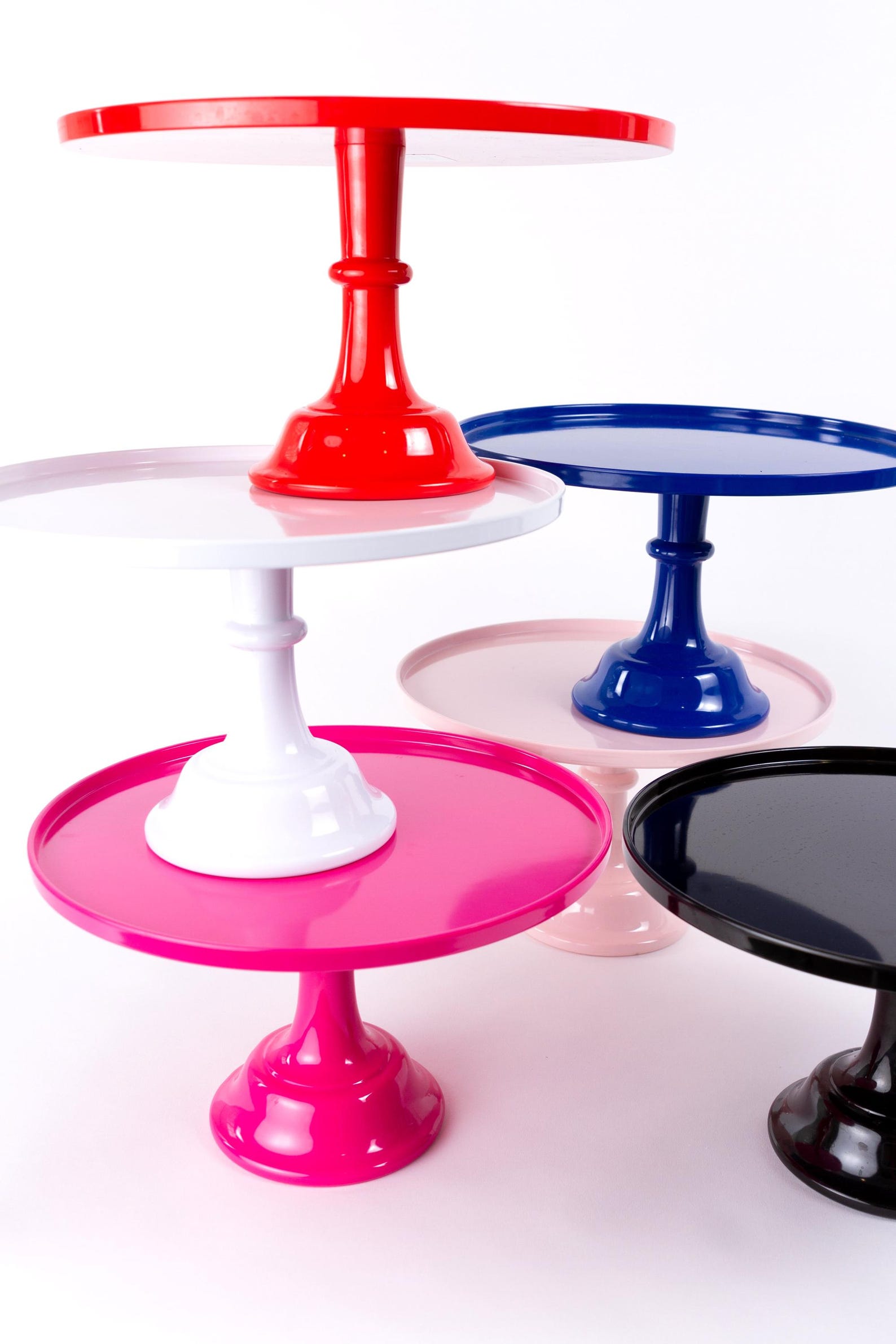 Bright Hot Pink Melamine Pedestal Cake Stand - Etsy