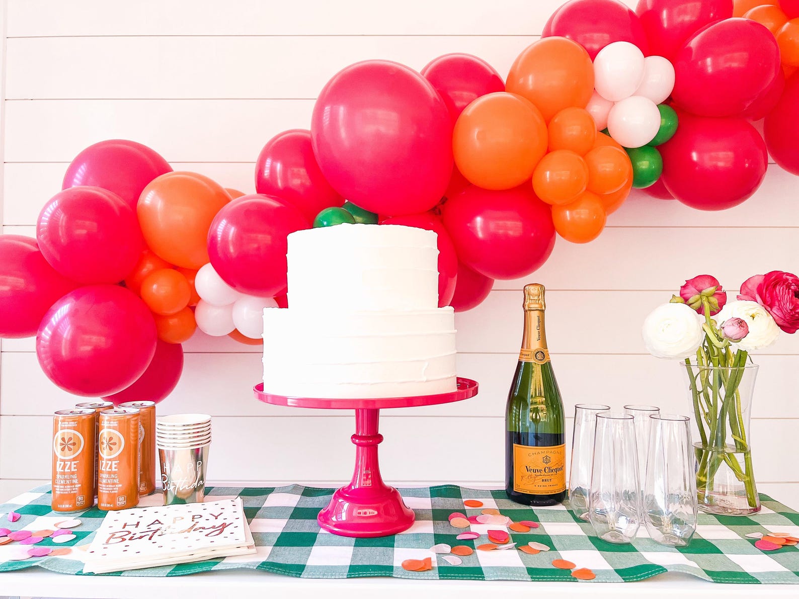 Bright Hot Pink Melamine Pedestal Cake Stand - Etsy