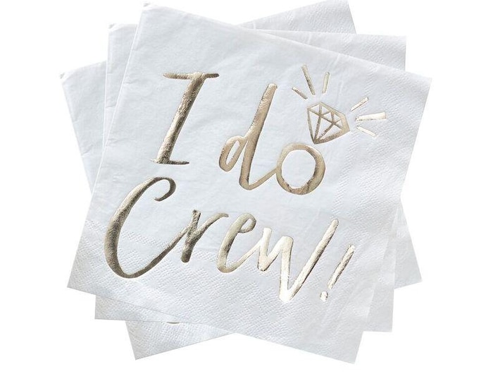 I Do Crew! Napkins - Etsy