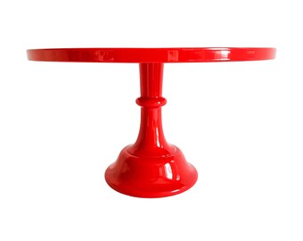 Ruby Red cape Cod Glass Cake Stand Pedestal Cake Plate Made by Wheaton ...