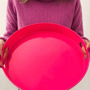 Hot Pink Party Serving Tray | Modern Decorative Melamine Tray With ...