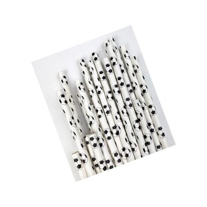 25-pack Soccer Ball Paper Straws - Perfect for Soccer-themed Parties, 7 ...