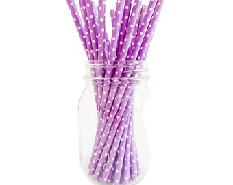 Purple Paper Straws - Etsy