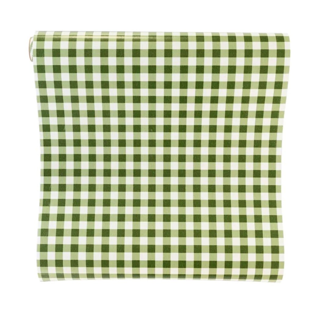 Christmas Green Gingham Table Runner - Etsy