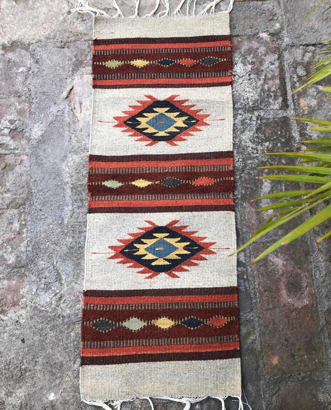 ANÁHUAC Rug / Beautiful Pedal-loom Rug From Oaxaca / 100% Merino Sheep ...