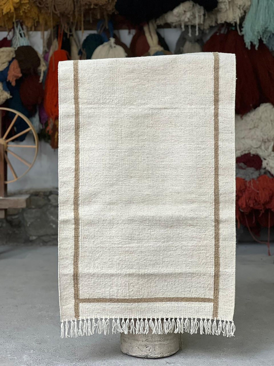 TODOS SANTOS Rug/ Beautiful Natural Color Rug / Made With Merino Sheep ...