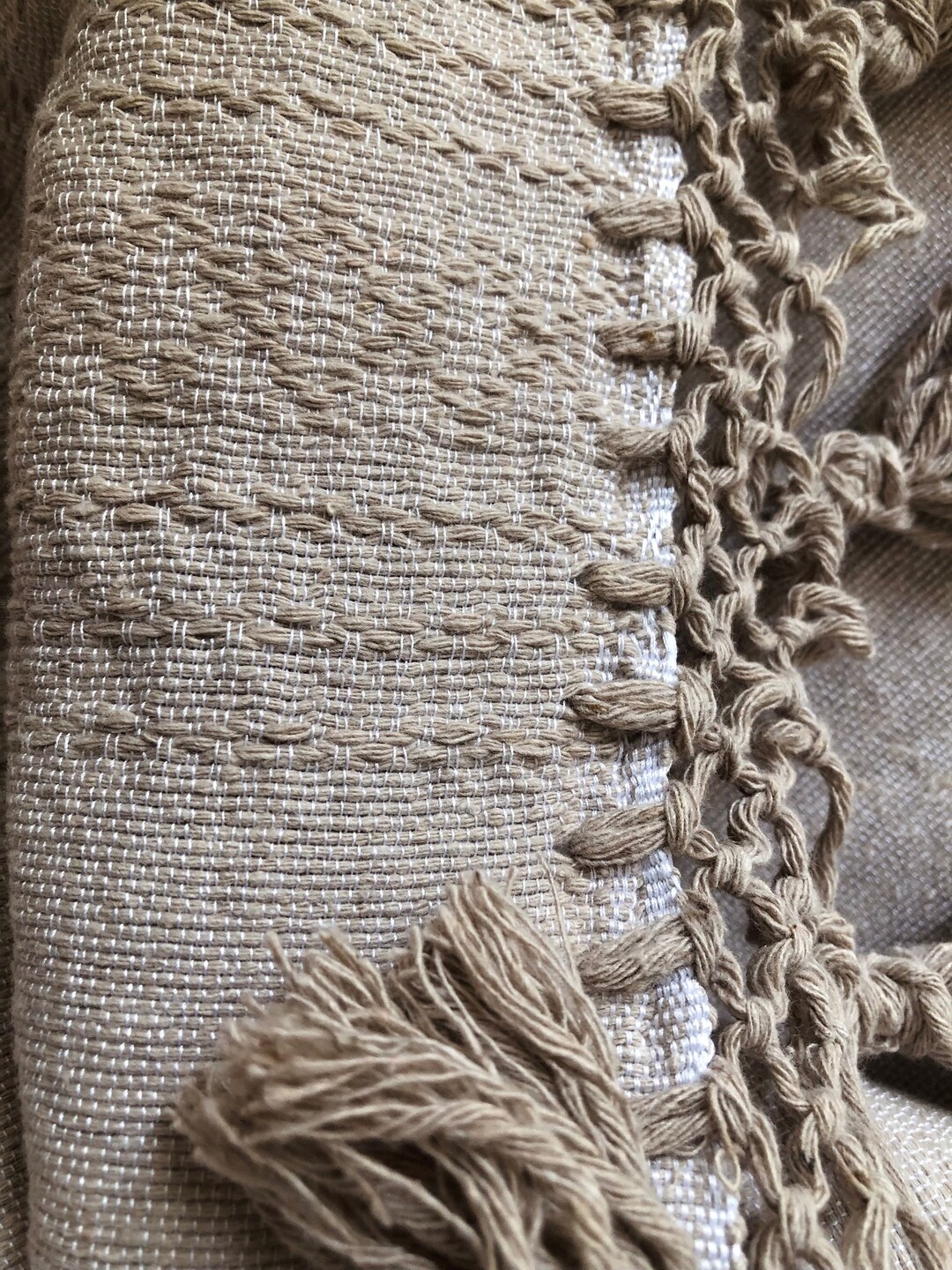 GREIGE · Beautiful Blankets From Oaxaca, MX · Handwoven · Cotton, With ...