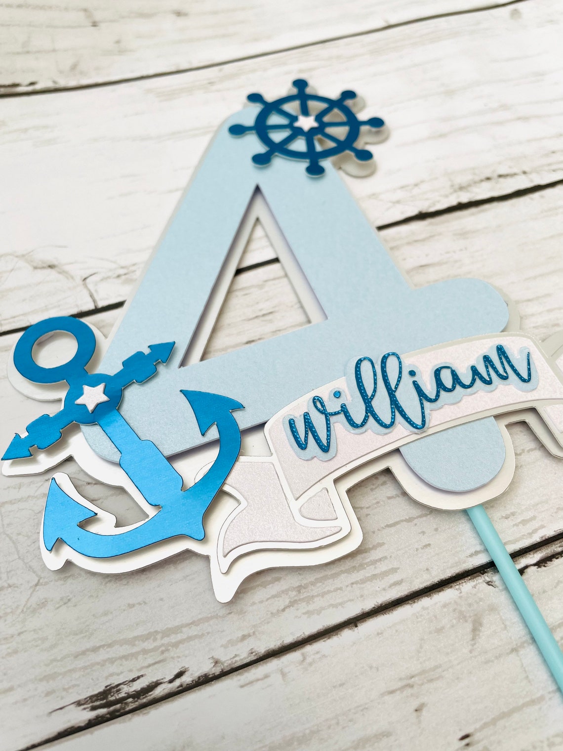 Personalised Sailor 3D Cake Topper. Nautical Sea Theme Boys - Etsy UK