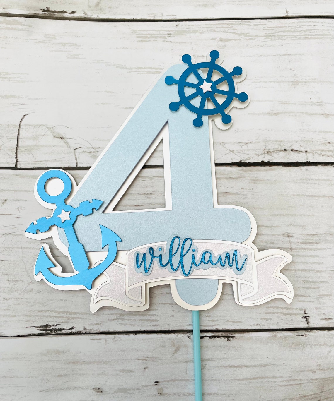 Personalised Sailor 3D Cake Topper. Nautical Sea Theme Boys - Etsy UK