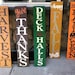 Fall, Halloween, Thanksgiving, Christmas Porch Signs Decor Outdoors ...