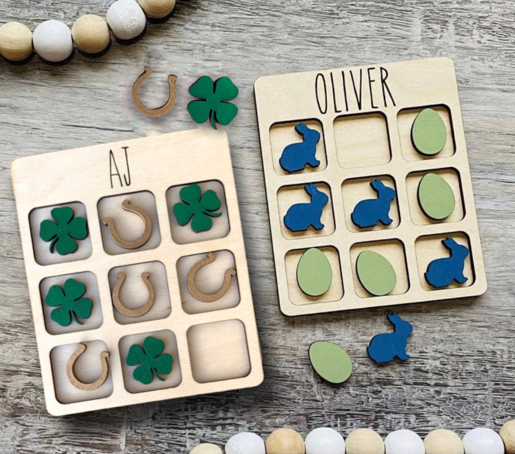 St. Patricks Day Toy Game Tic Tac Toe Board Non Candy St. - Etsy