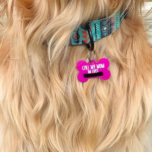 Dog Cat Pet Name Address Phone Number ID Dog Tag Dog Collar for Dogs ...