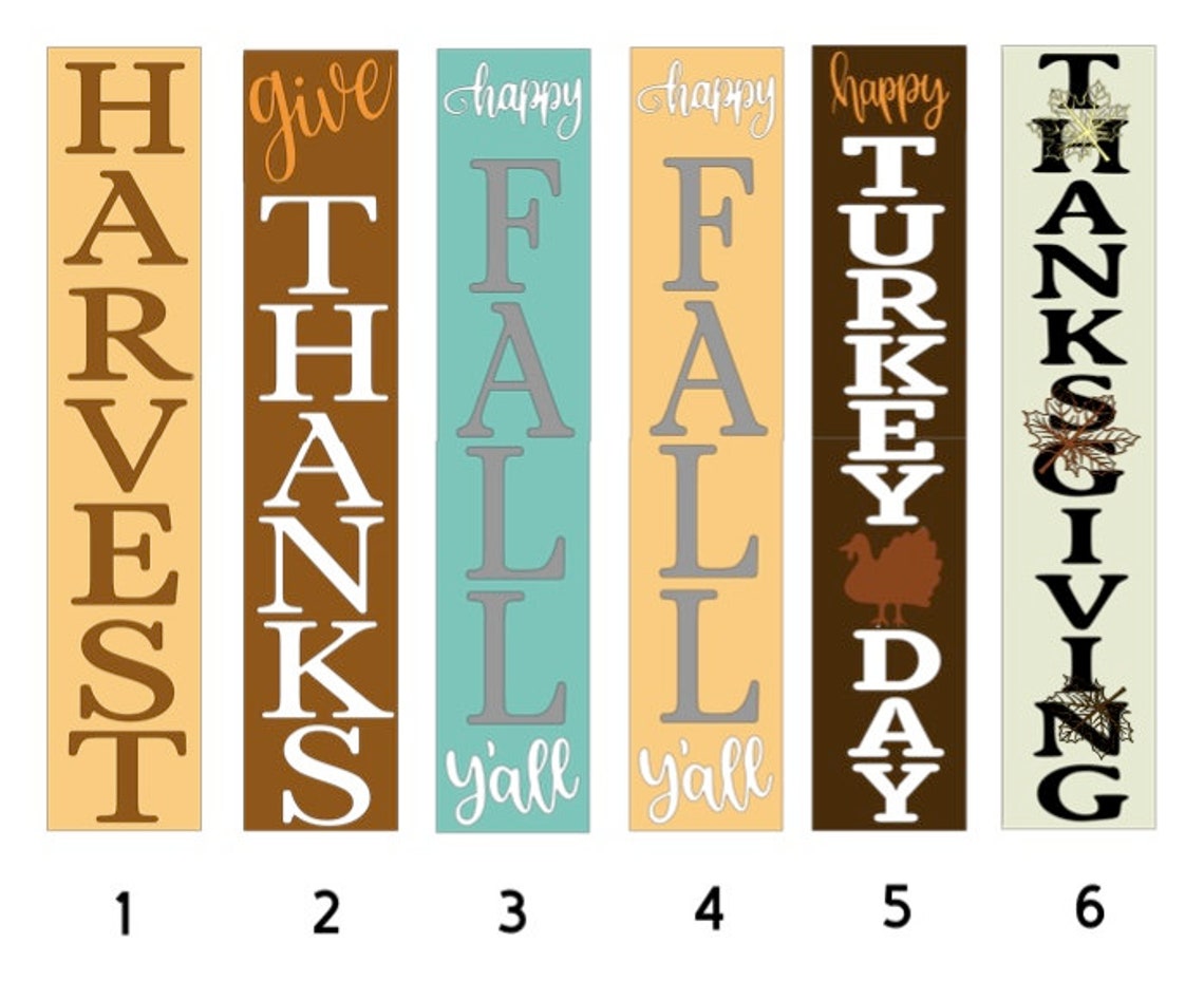 Fall Halloween Thanksgiving Christmas Porch Signs Decor - Etsy