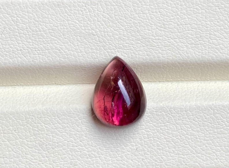 4.99 Carat Pear Shape Rubellite Tourmaline Gemstone: Eye Clean Jewelry ...