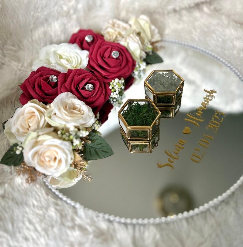 Wedding Ring Tray. Wedding Ring Plate. Nikkah Decor. Nikkah - Etsy