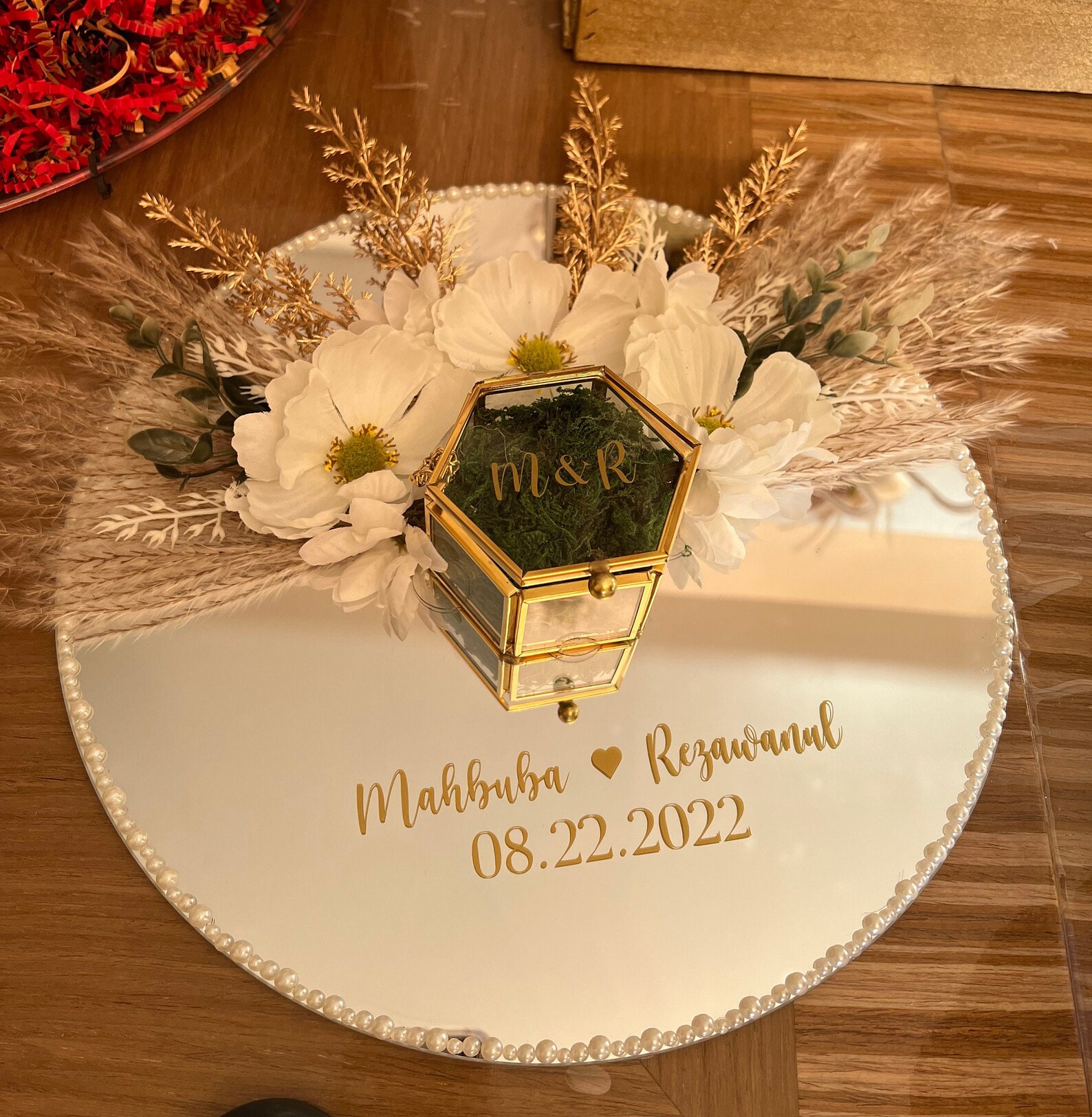 Wedding Ring Tray. Wedding Ring Plate. Nikkah Decor. Nikkah - Etsy