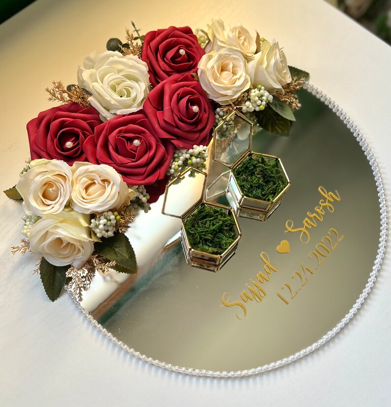 Wedding Ring Tray. Wedding Ring Plate. Nikkah Decor. Nikkah - Etsy