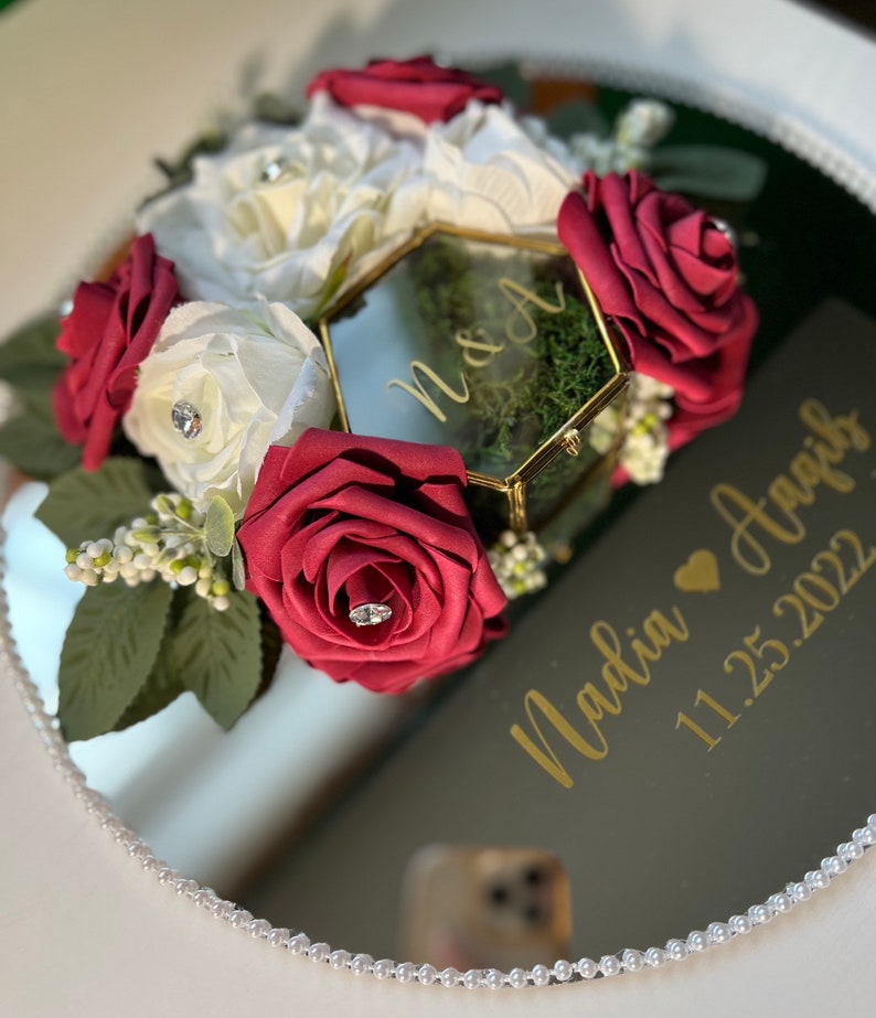 Wedding Ring Tray. Wedding Ring Plate. Nikkah Decor. Nikkah - Etsy
