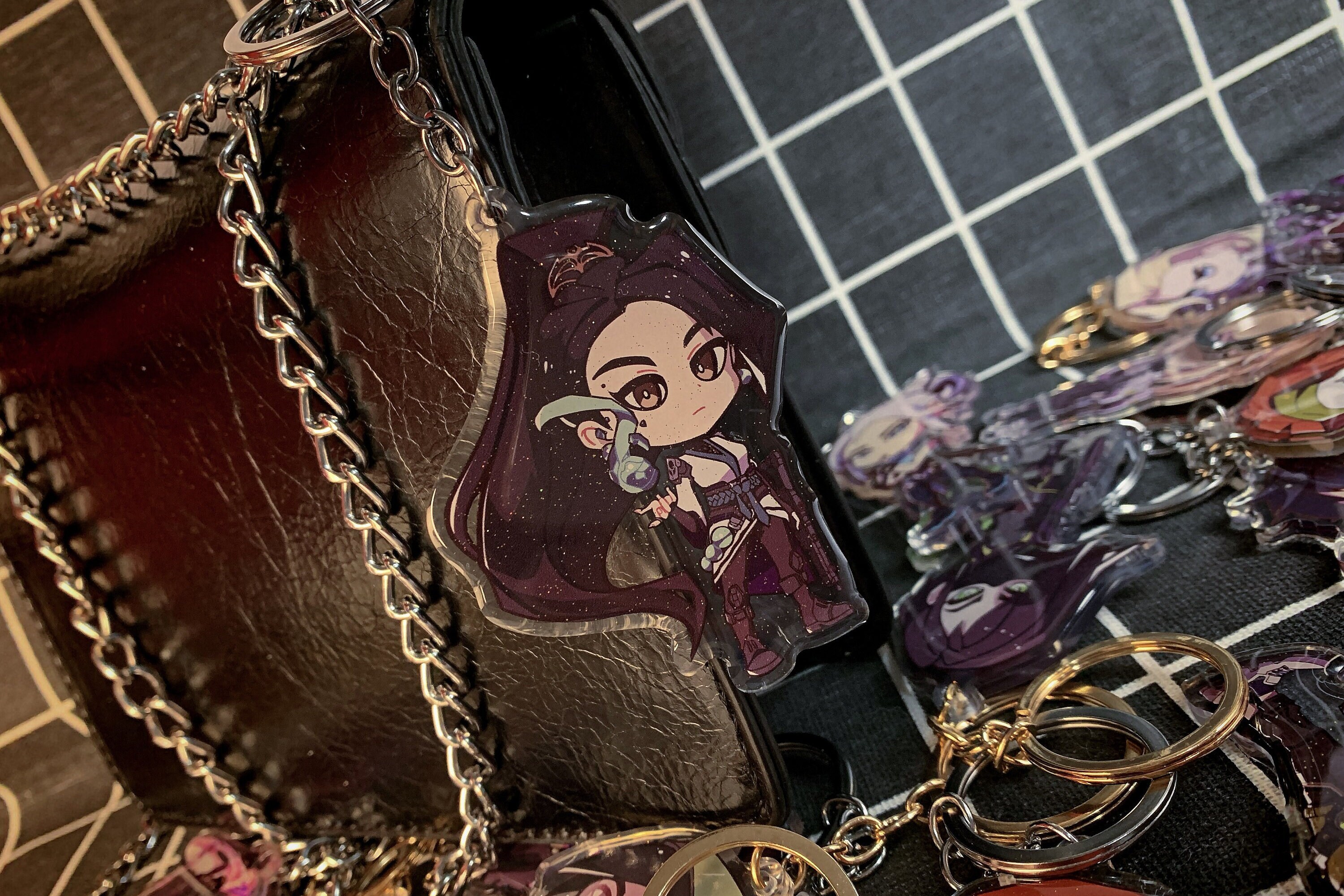 Valorant Clear Acrylic Epoxy Keycharms, Cute Chibi Agents Keychains ...