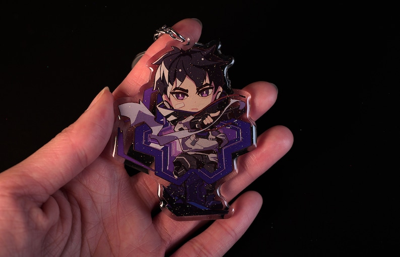 Valorant Clear Acrylic Epoxy Keycharms, Cute Chibi Agents Keychains ...