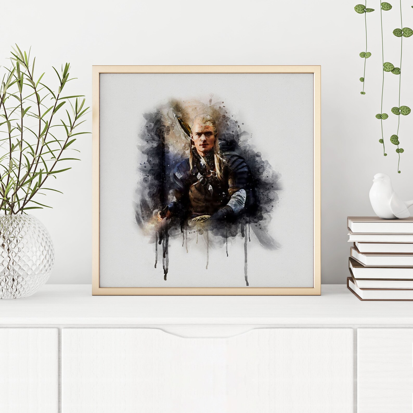 Legolas Watercolor Printable Legolas Art Print LOTR Art - Etsy