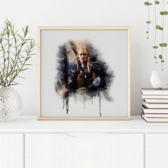 Legolas Watercolor Printable Legolas Art Print LOTR Art - Etsy