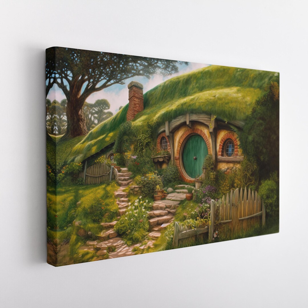 The Shire Canvas Print, the Shire Painting, Middle Earth, Lord of the ...