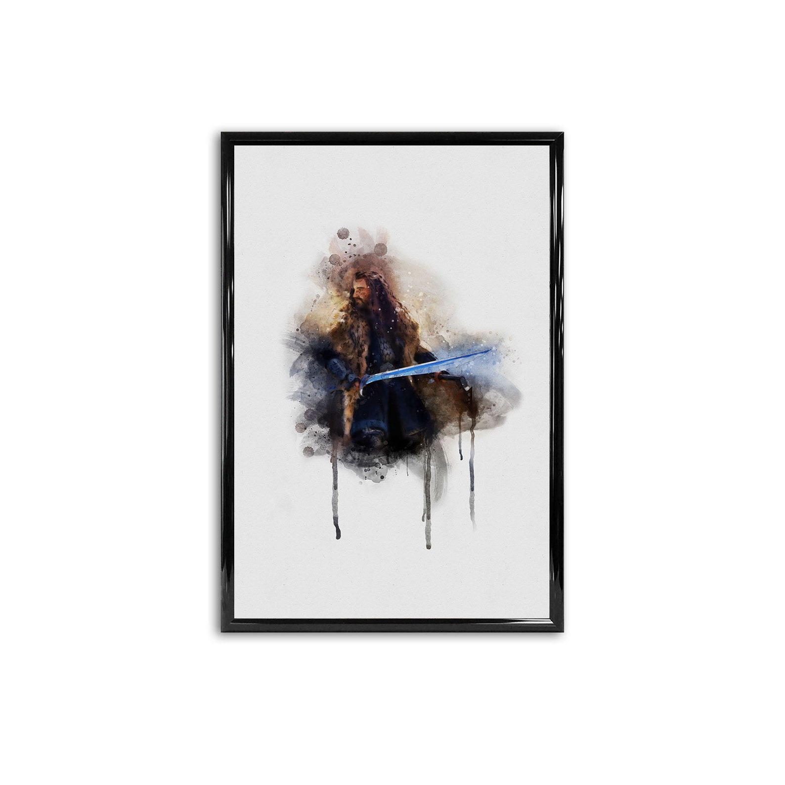 Thorin Oakenshield Watercolor Printable Art, the Hobbit Art Print ...