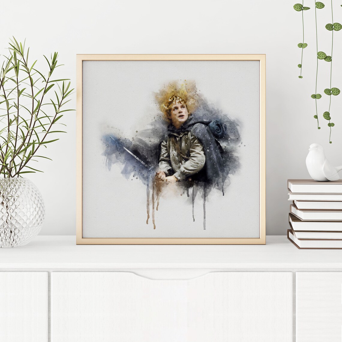 Samwise Gamgee Watercolor Printable Samwise Art Print LOTR | Etsy