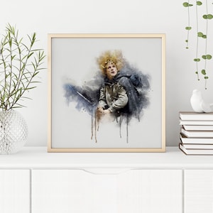 Samwise Gamgee Watercolor Printable, Samwise Art Print, LOTR Art, LOTR ...