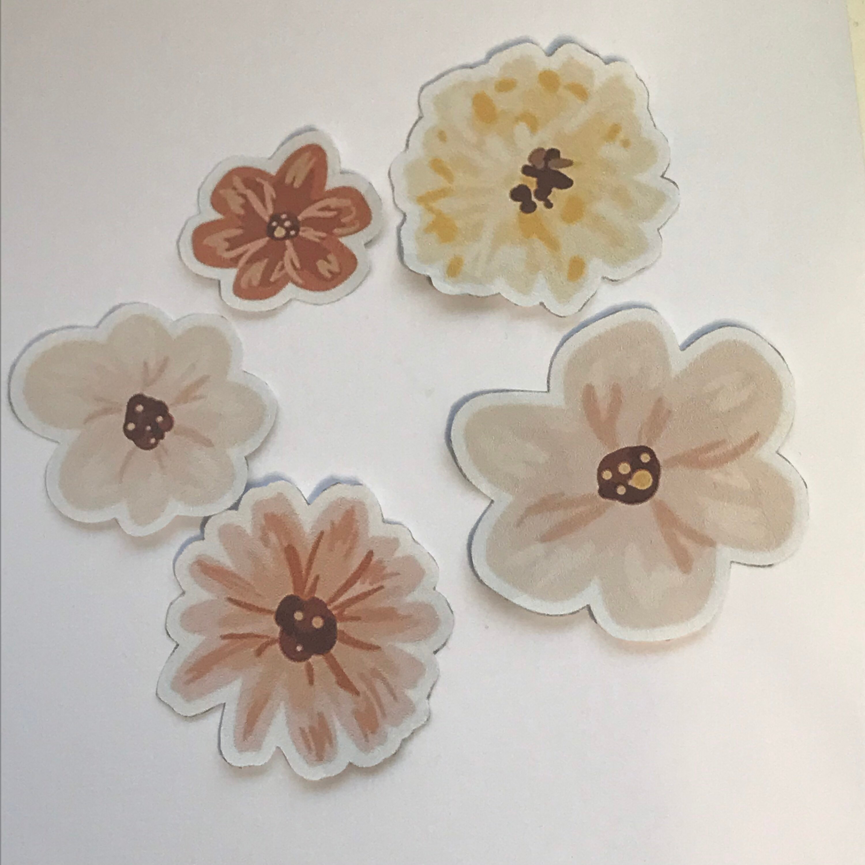 Pink flower power sticker pack | Etsy