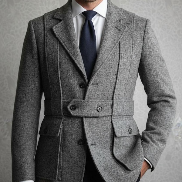 Tweed Mens Hacking Jacket - Etsy