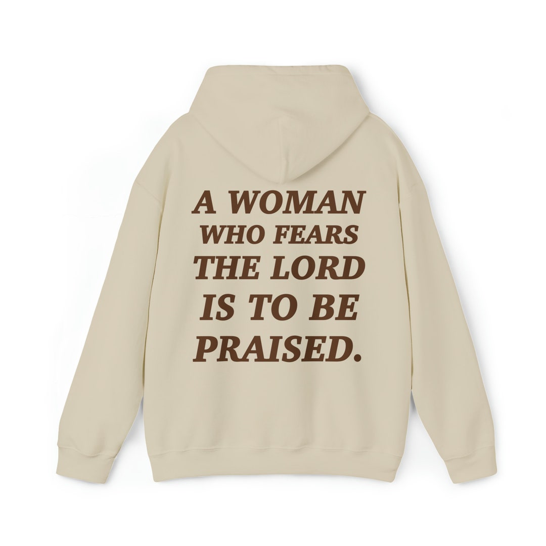 Christian Hoodie for Women Faith Based Hoodie Fear of the - Etsy