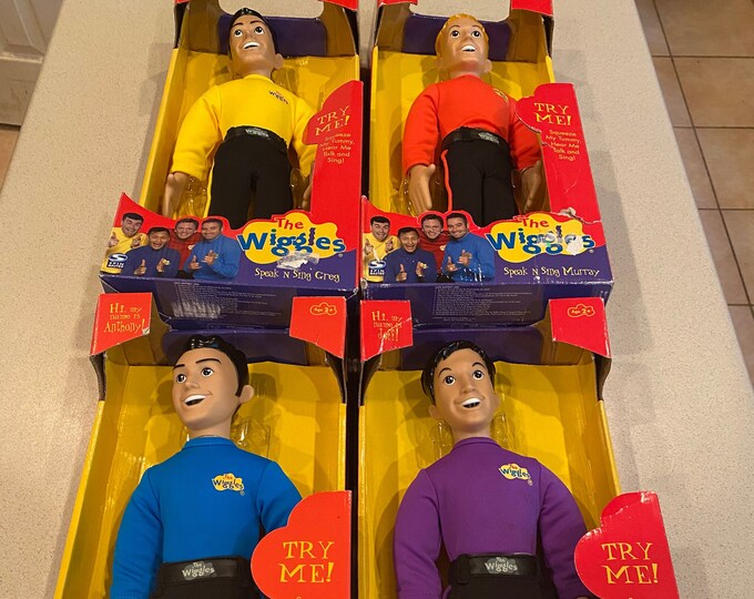 4 Original Wiggles Dolls 2003 Still in Box All 4 Wiggles - Etsy