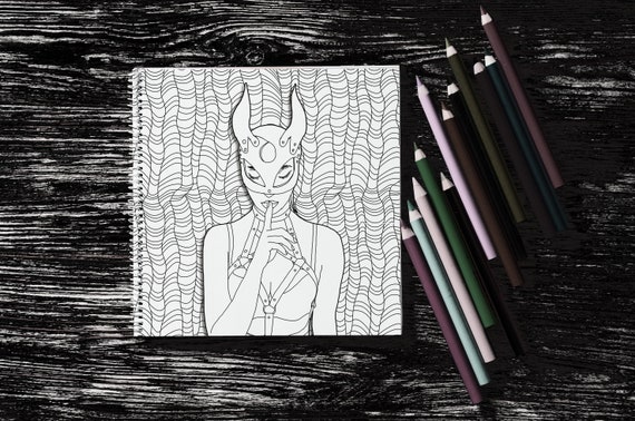 Coloring Template Bdsm Coloring Book Erotic Template For Etsy