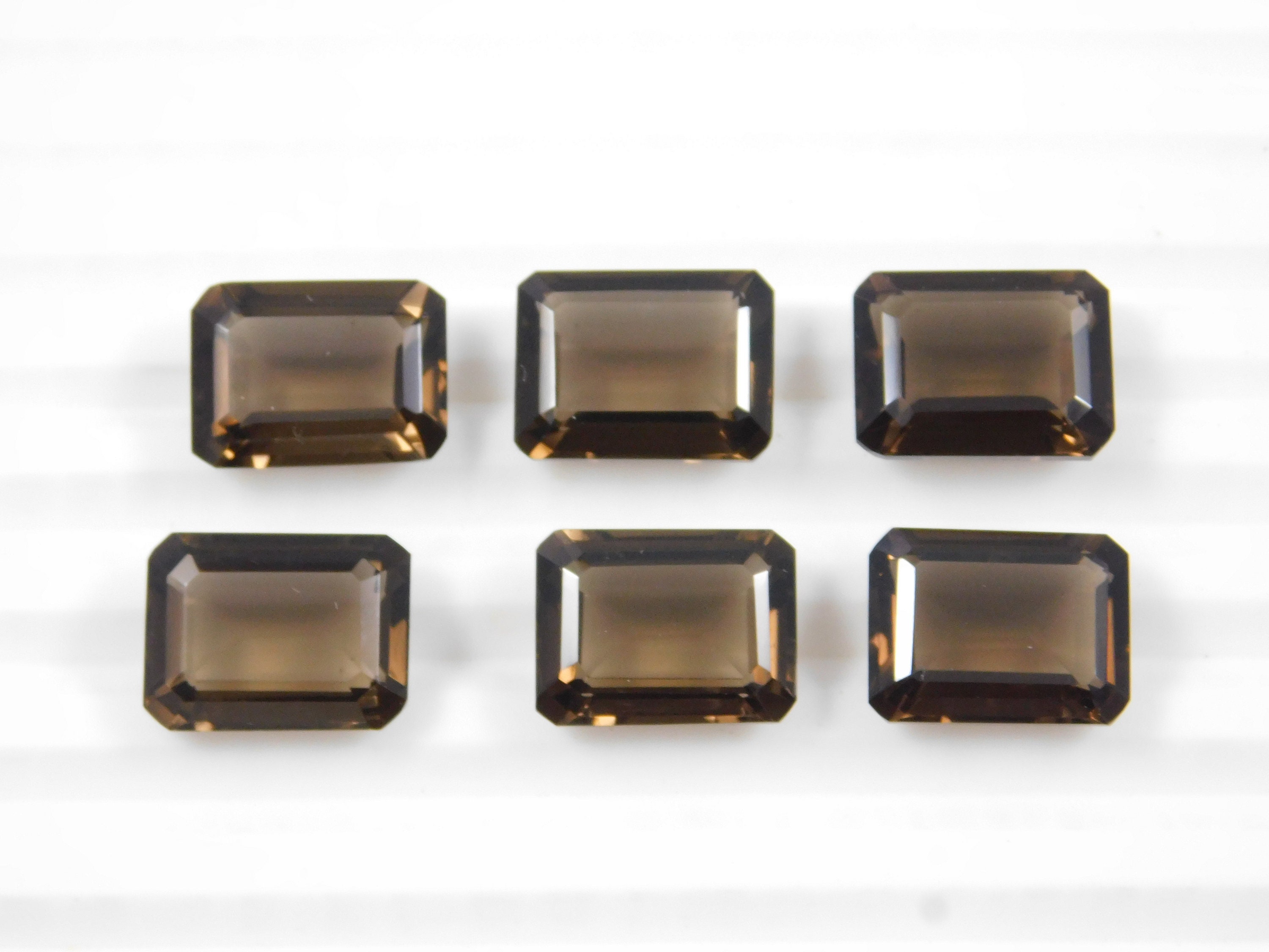 Natural Smoky Quartz Octagon Shape Faceted Gemstone Calibrated Sizes ...