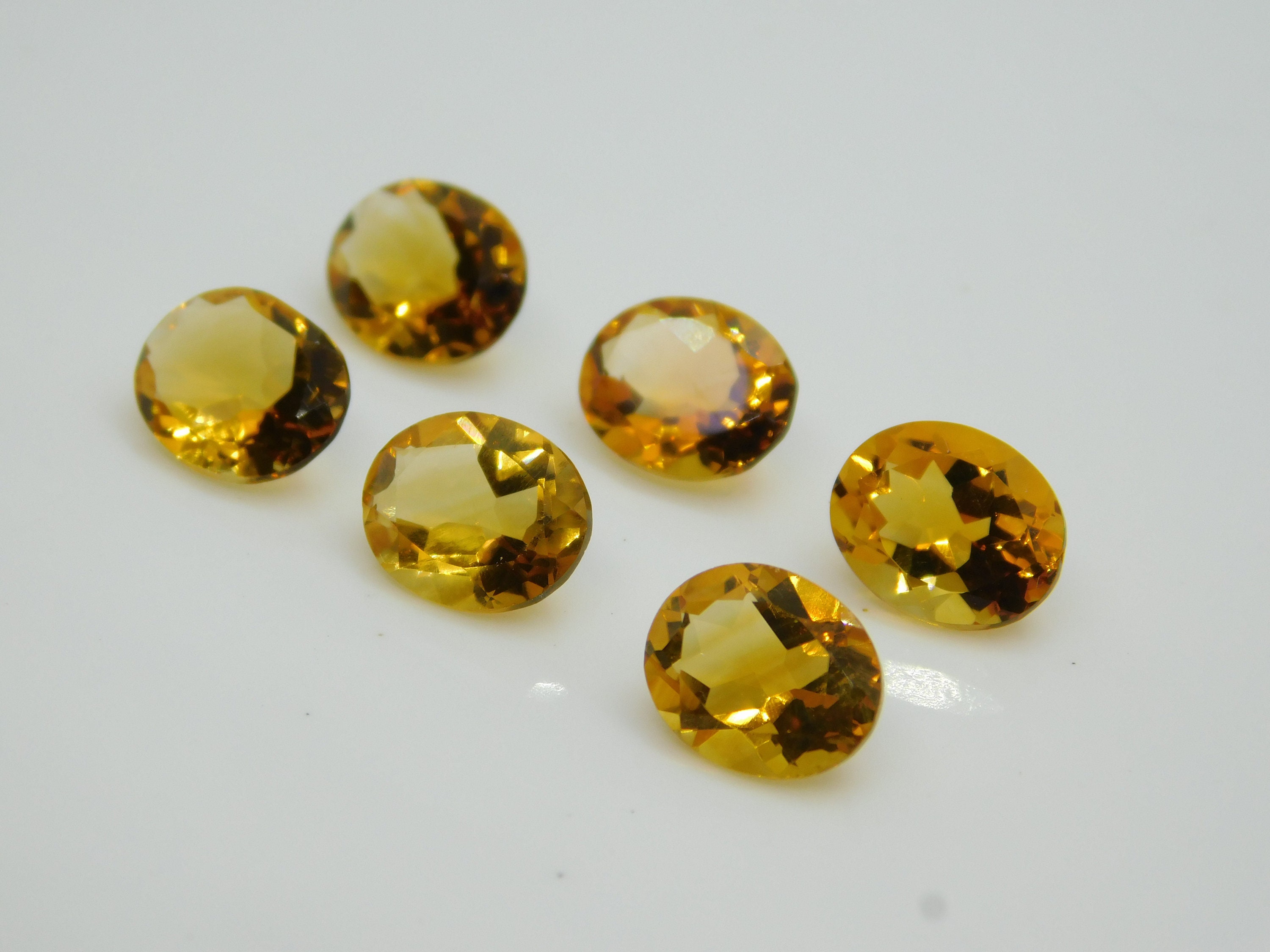 Madeira Natural Madeira Citrine Oval Shape Faceted Gemstone Calibrated ...