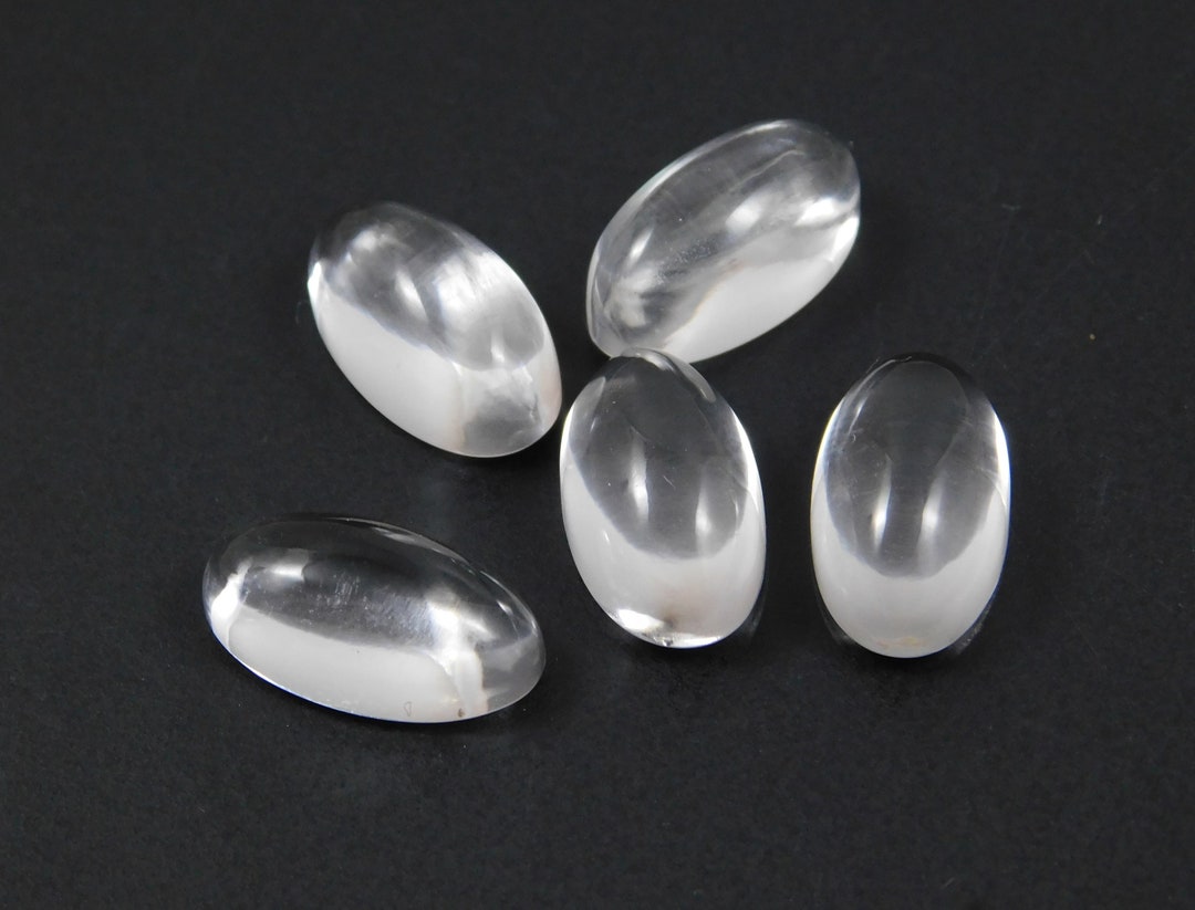Crystal Quartz Stone Oval Shape Color Stone Calibrated Cabochon Size ...