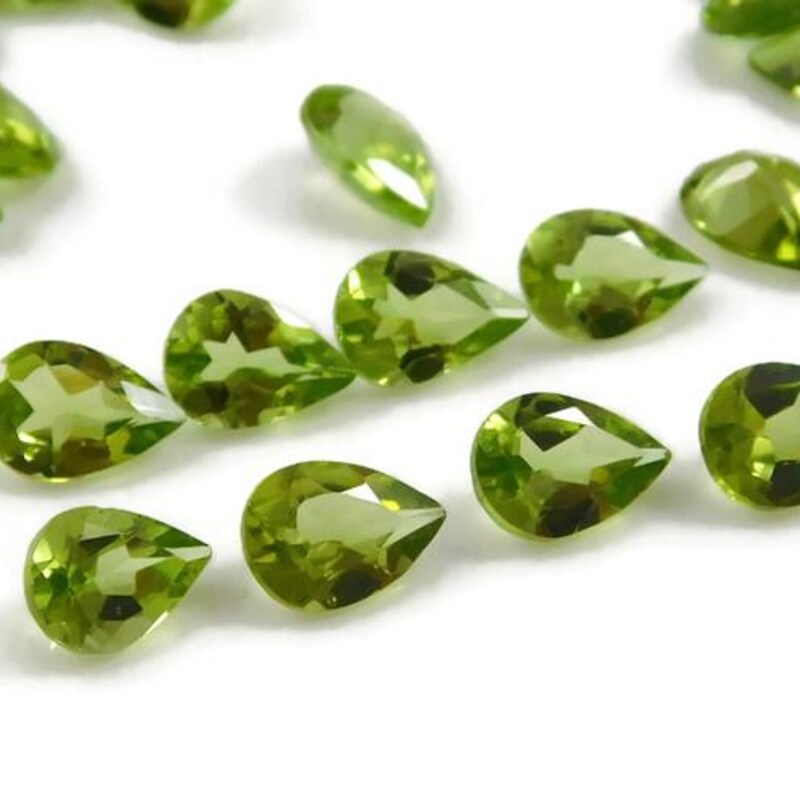 Pear Shape Peridot - Etsy