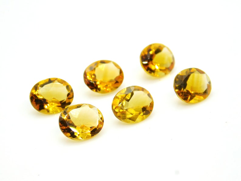 Madeira Natural Madeira Citrine Oval Shape Faceted Gemstone Calibrated ...