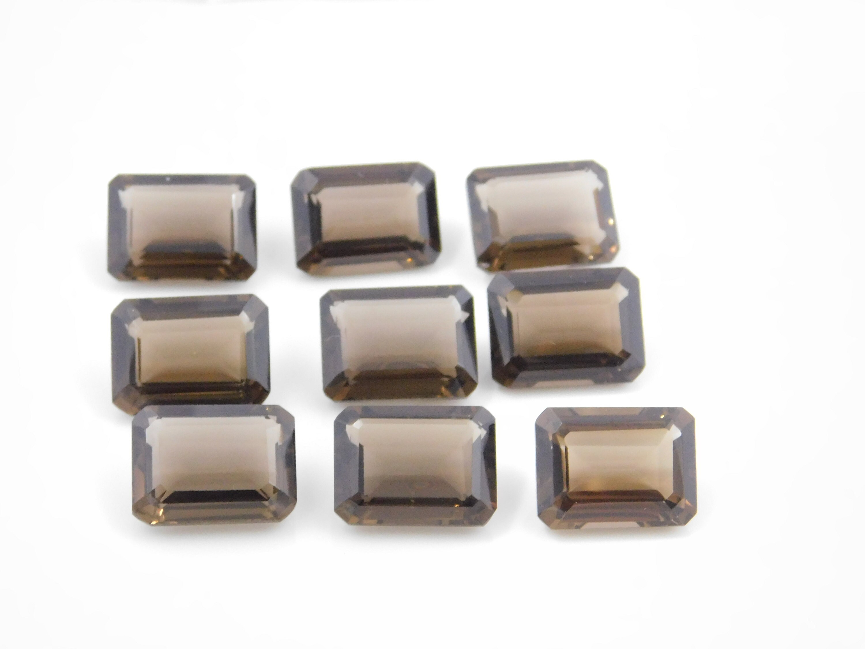 Natural Smoky Quartz Octagon Shape Faceted Gemstone Calibrated Sizes ...