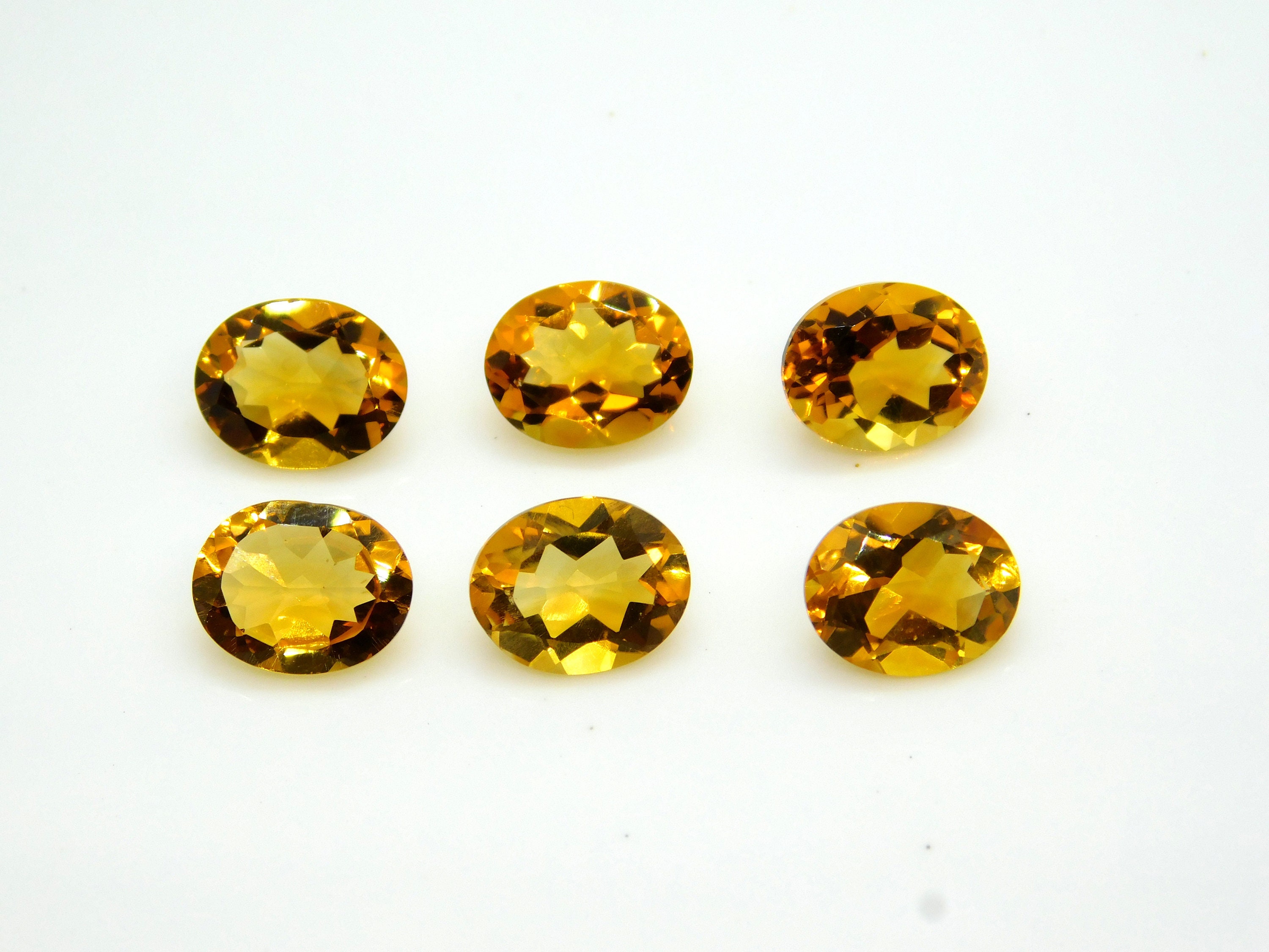Madeira Natural Madeira Citrine Oval Shape Faceted Gemstone Calibrated ...