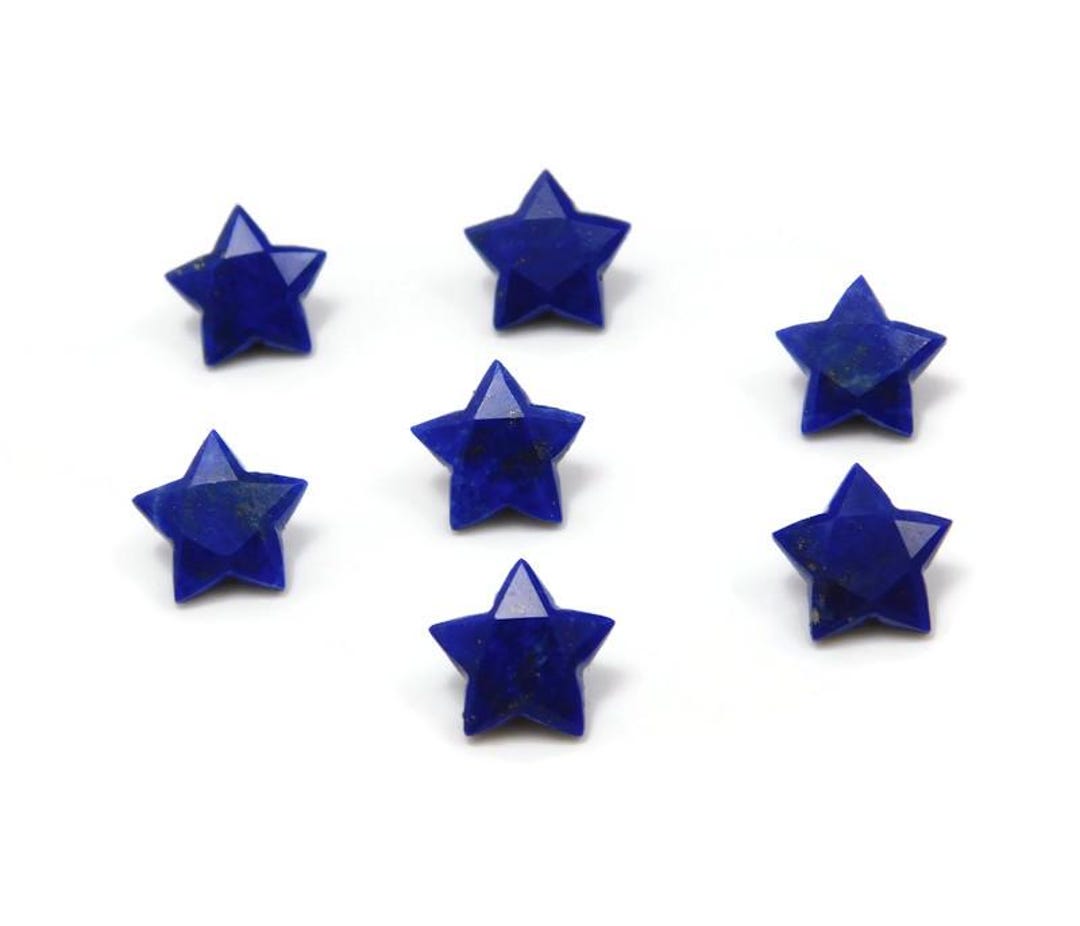 Lapis Lazuli, Star Shape Gemstones, Lapis Faceted Star Shape Calibrated ...