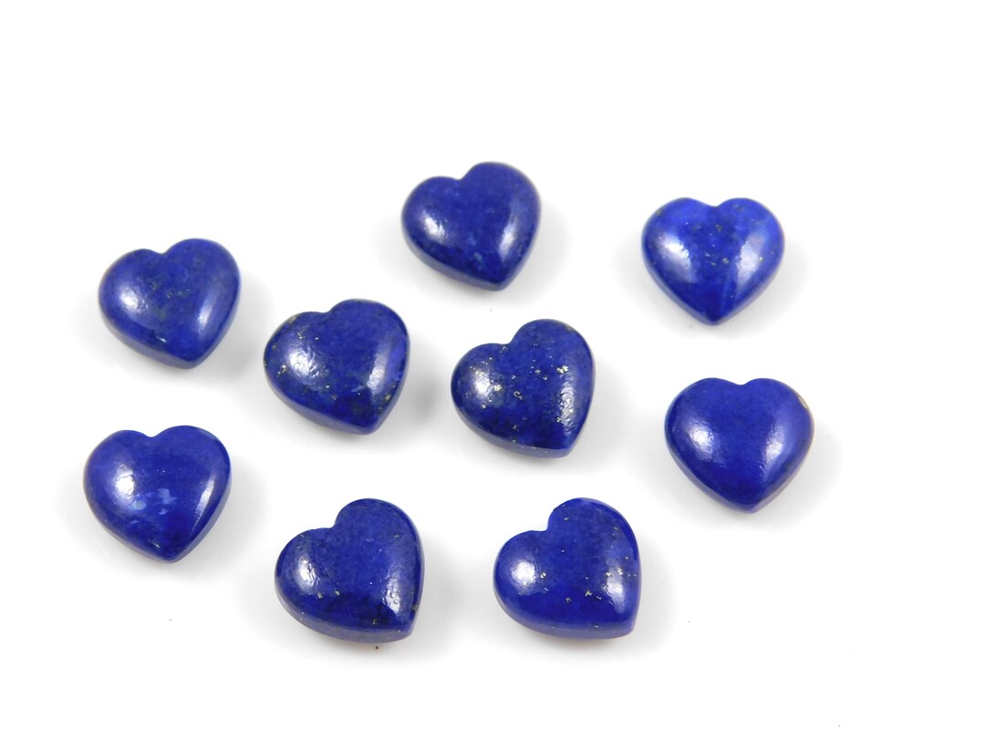 Lapis Lazuli, Heart Shape Cabochon, Both Side Cabochon, Briolette ...