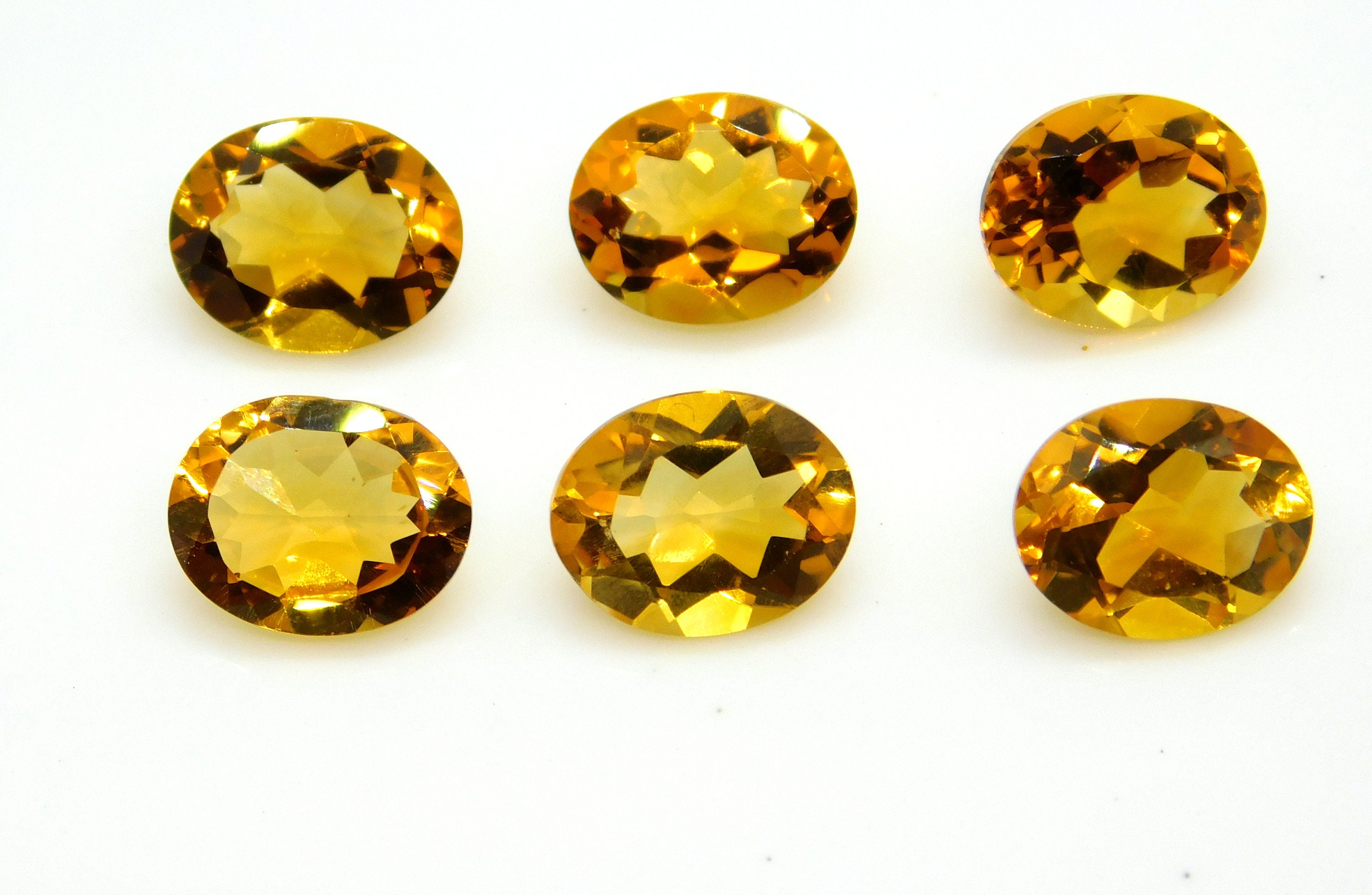 Madeira Natural Madeira Citrine Oval Shape Faceted Gemstone Calibrated ...